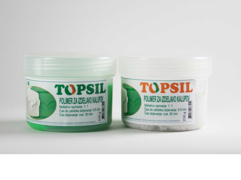 TOPSIL polimer za izdelavo kalupov 250 + 250 g